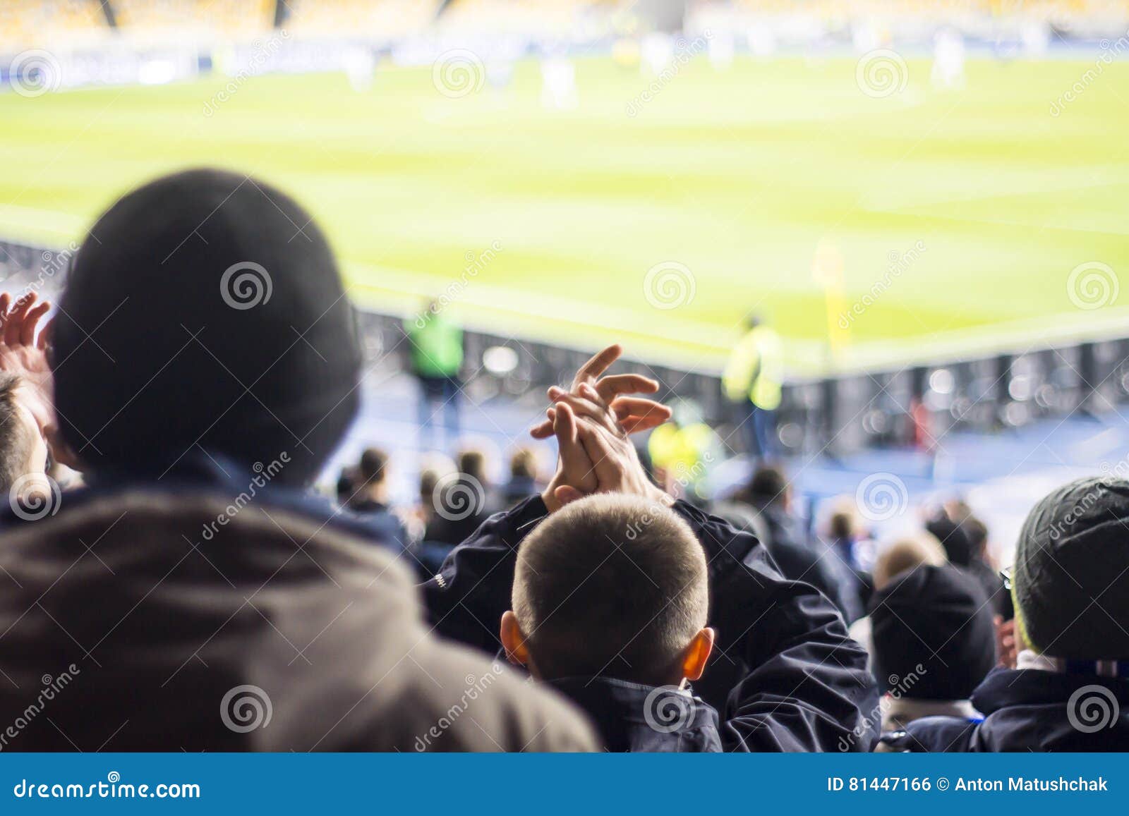 Fans Who Clap Their Hands at the Stadium Editorial Photo - Image of ...