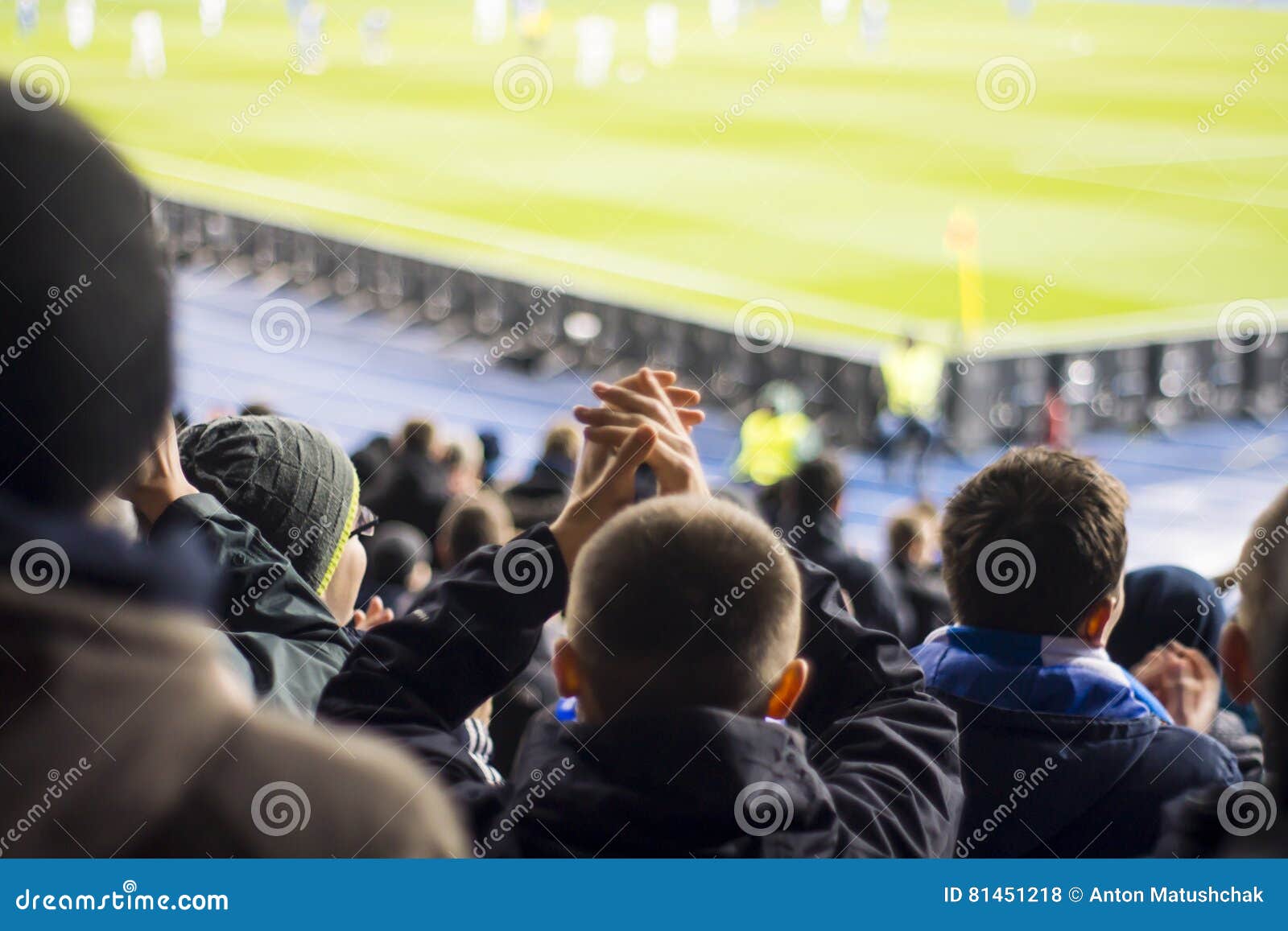 Fans Who Clap Their Hands at the Stadium Editorial Stock Photo - Image ...