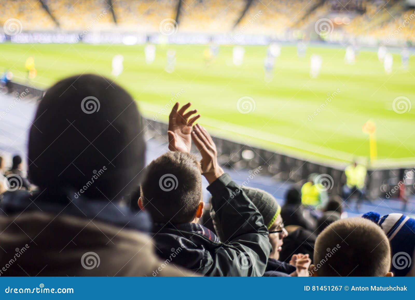 Fans Who Clap Their Hands at the Stadium Editorial Photography - Image ...