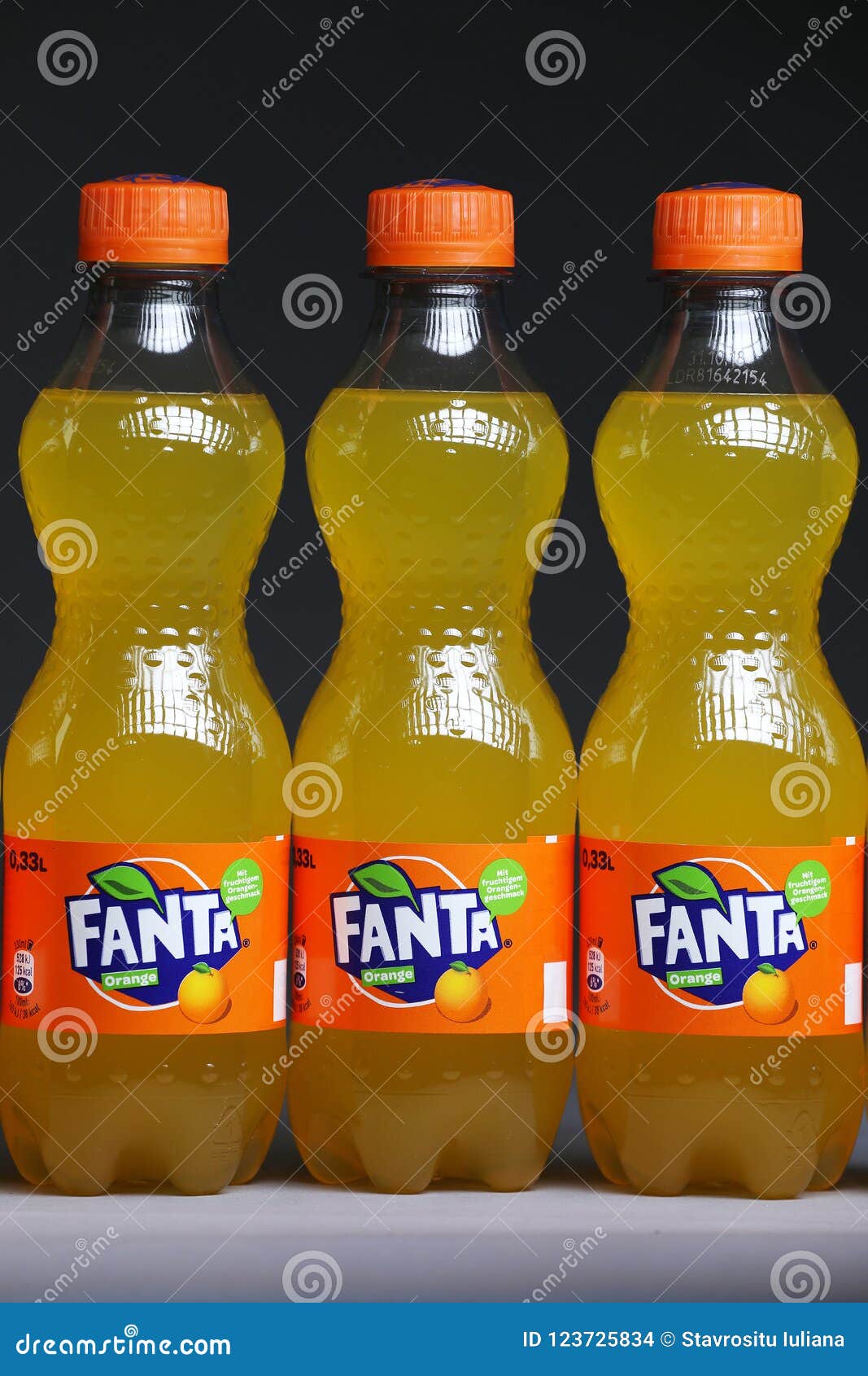 Fanta bottles of drinks editorial stock image. Image of mini - 123725834