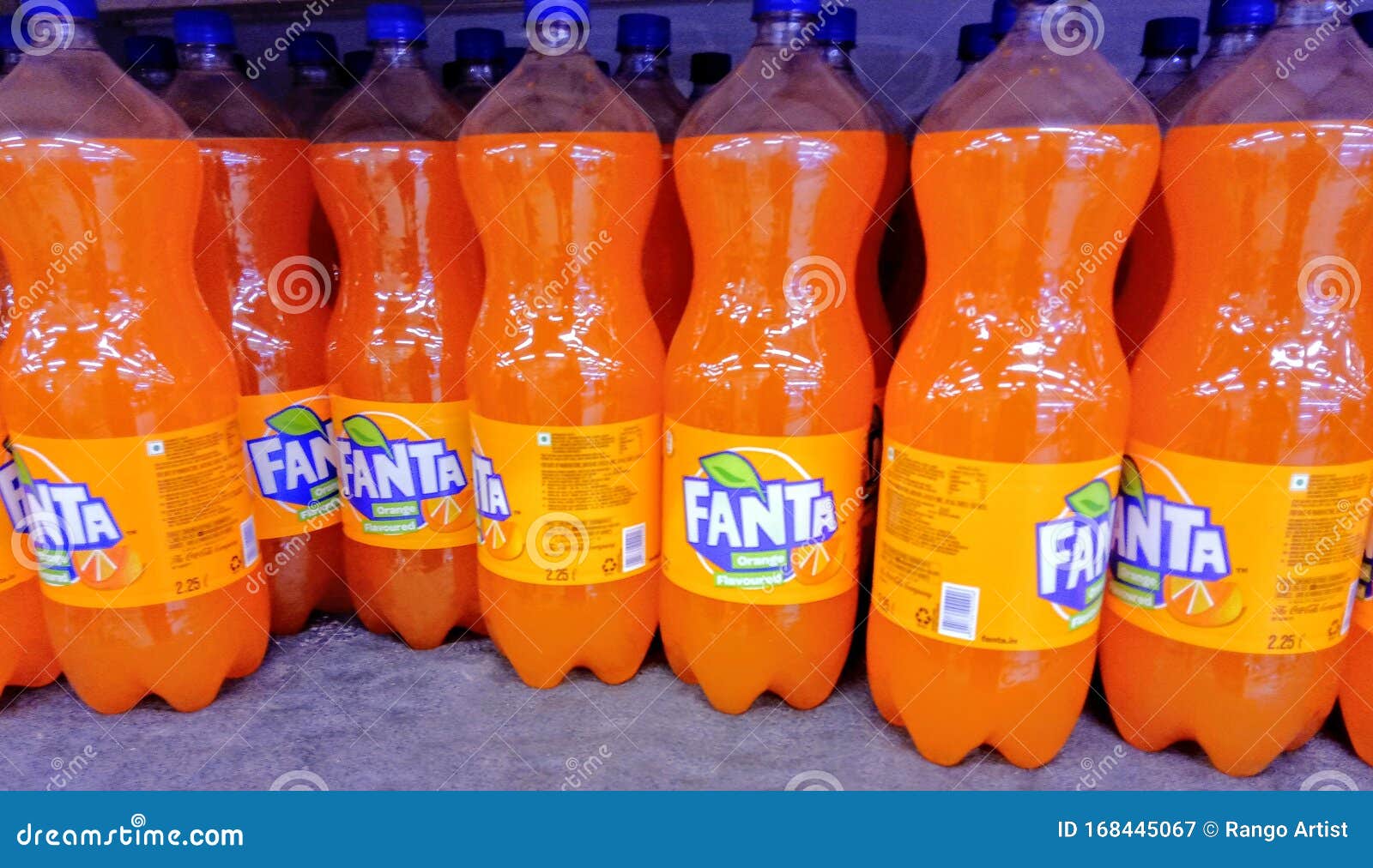 Fanta Coldrinks 2 Litters Bottles in Grocery Mart Editorial Photography ...