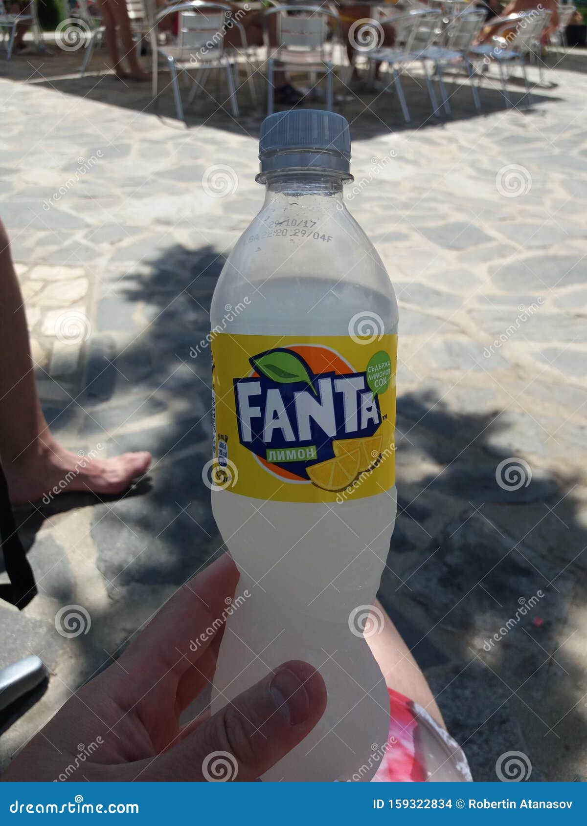 Fanta Lemon editorial stock image. Image of tasty, lemon - 159322834