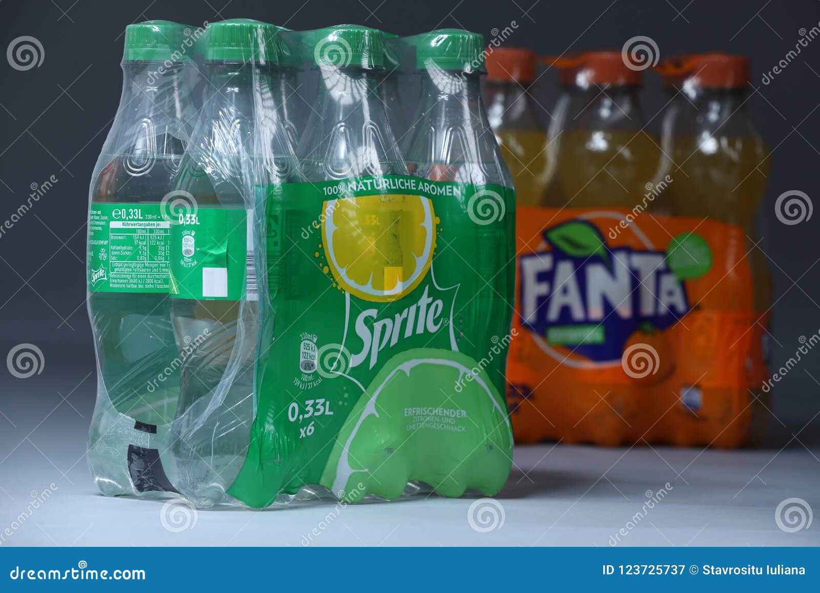 Fanta and Sprite Packs of Drinks Editorial Photography - Image of ...