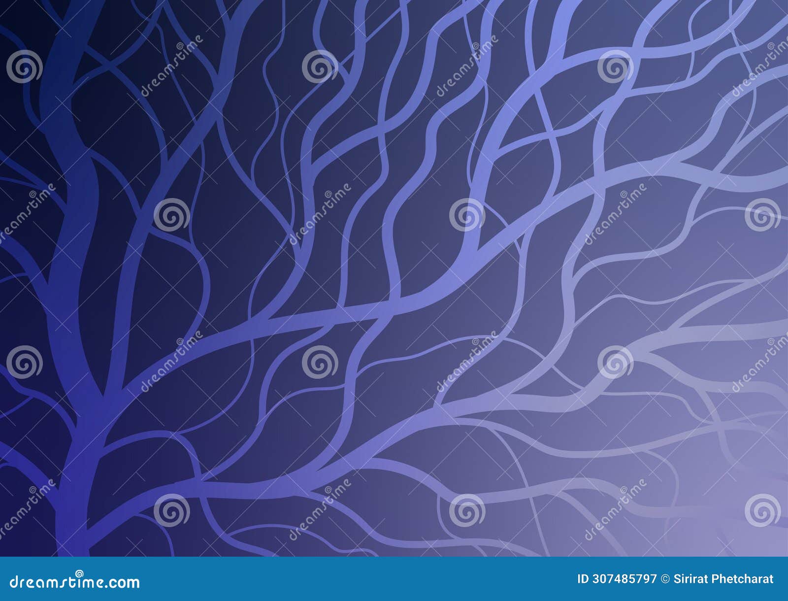Fantasia Dark Blue Tree Abstract Graphic Minimal Background Stock ...
