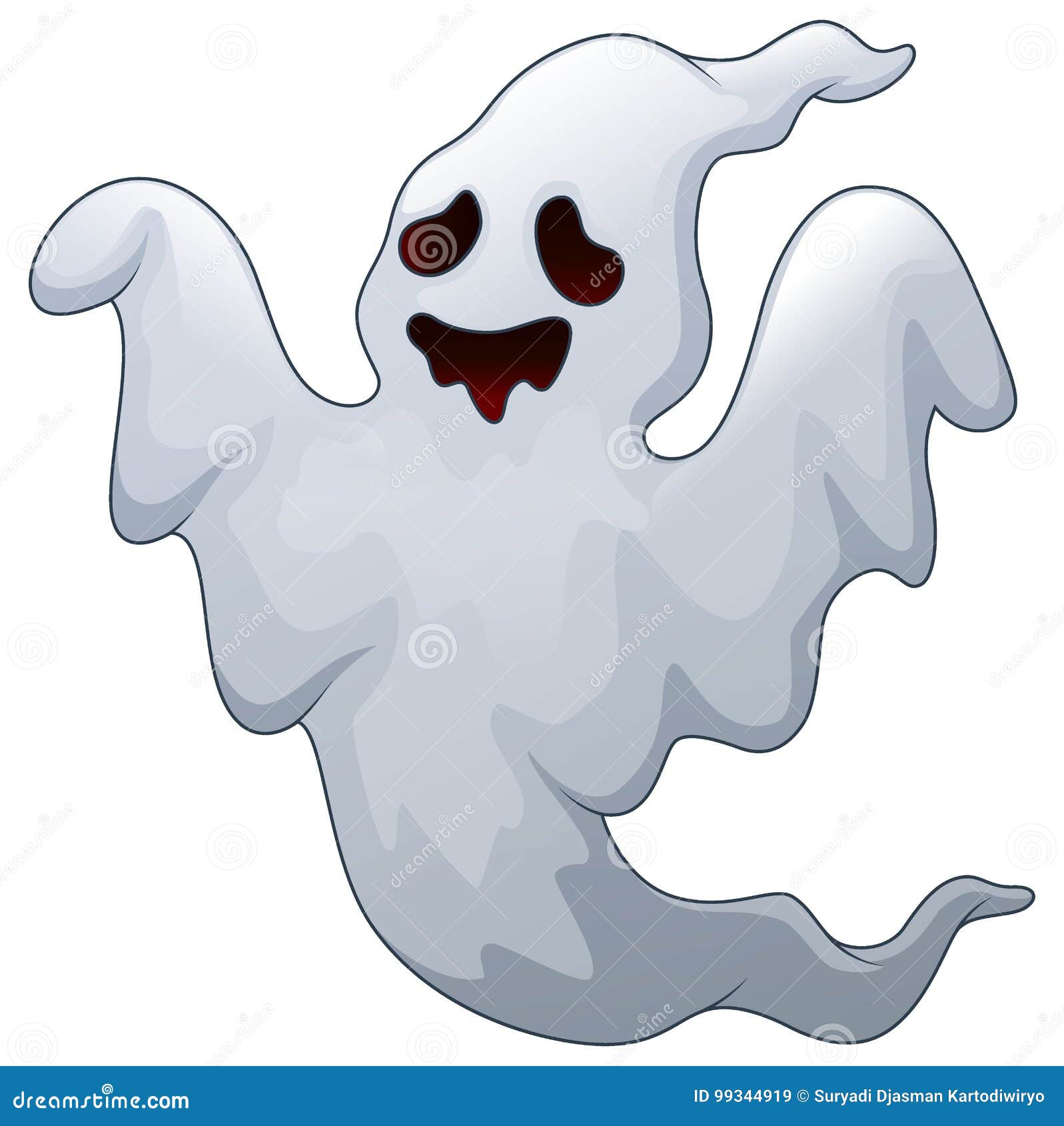 Fantasma Assustador De Halloween Ilustração do Vetor - Ilustração de ...