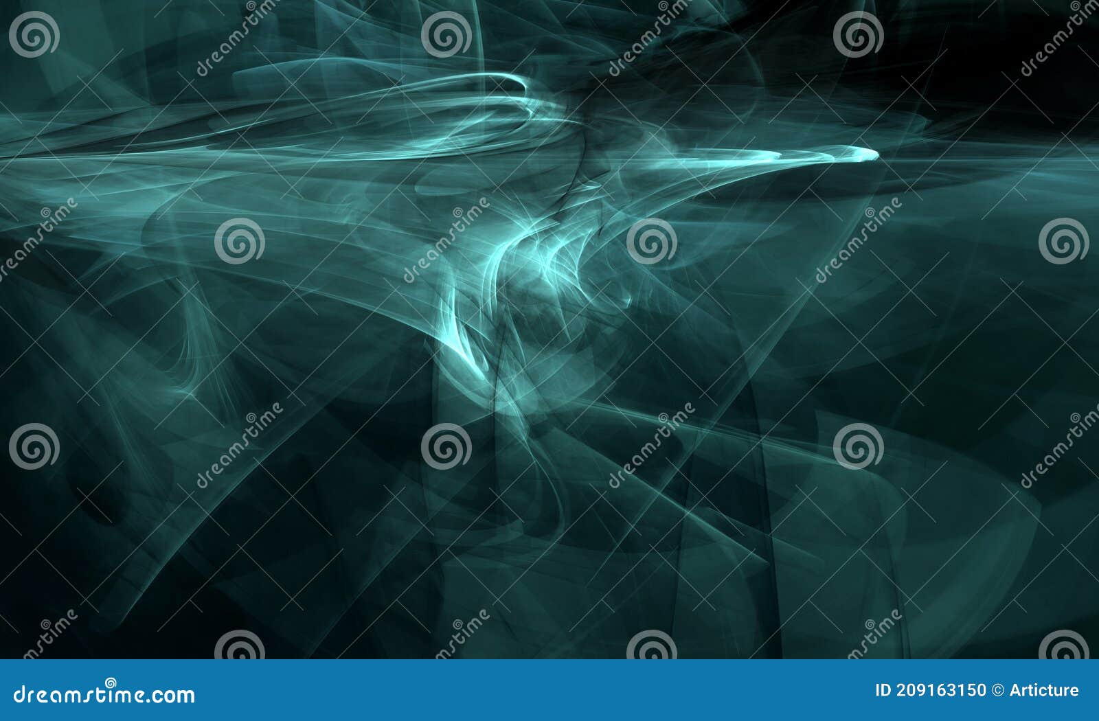 Fantastic Abstract Background in Muted Turquoise Color. Stock ...