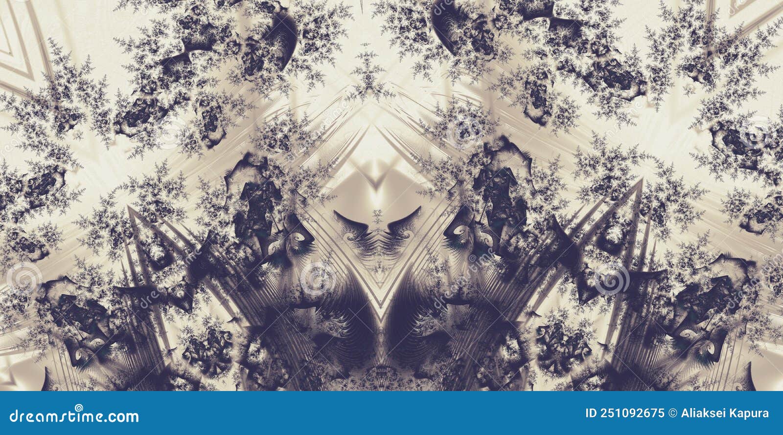 Fantastic Abstract Background, Texture. Symmetrical Pattern with ...