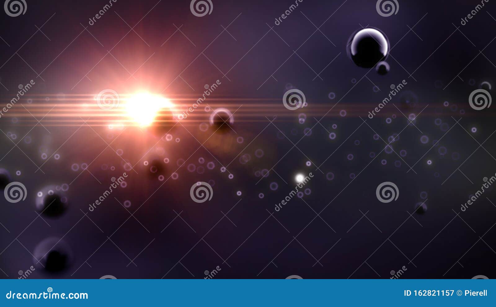 Fantastic, Abstract, Black, Space Background. 3d Illustration, 3d ...