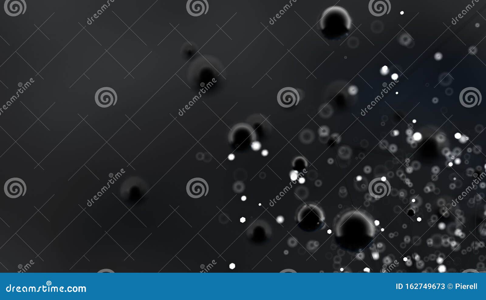 Fantastic, Abstract, Black, Space Background. 3d Illustration, 3d ...