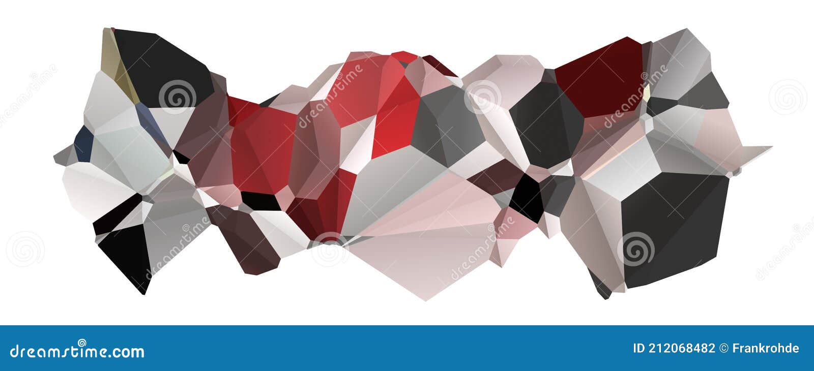 Fantastic Abstract Modern Panorama Object Stock Illustration ...