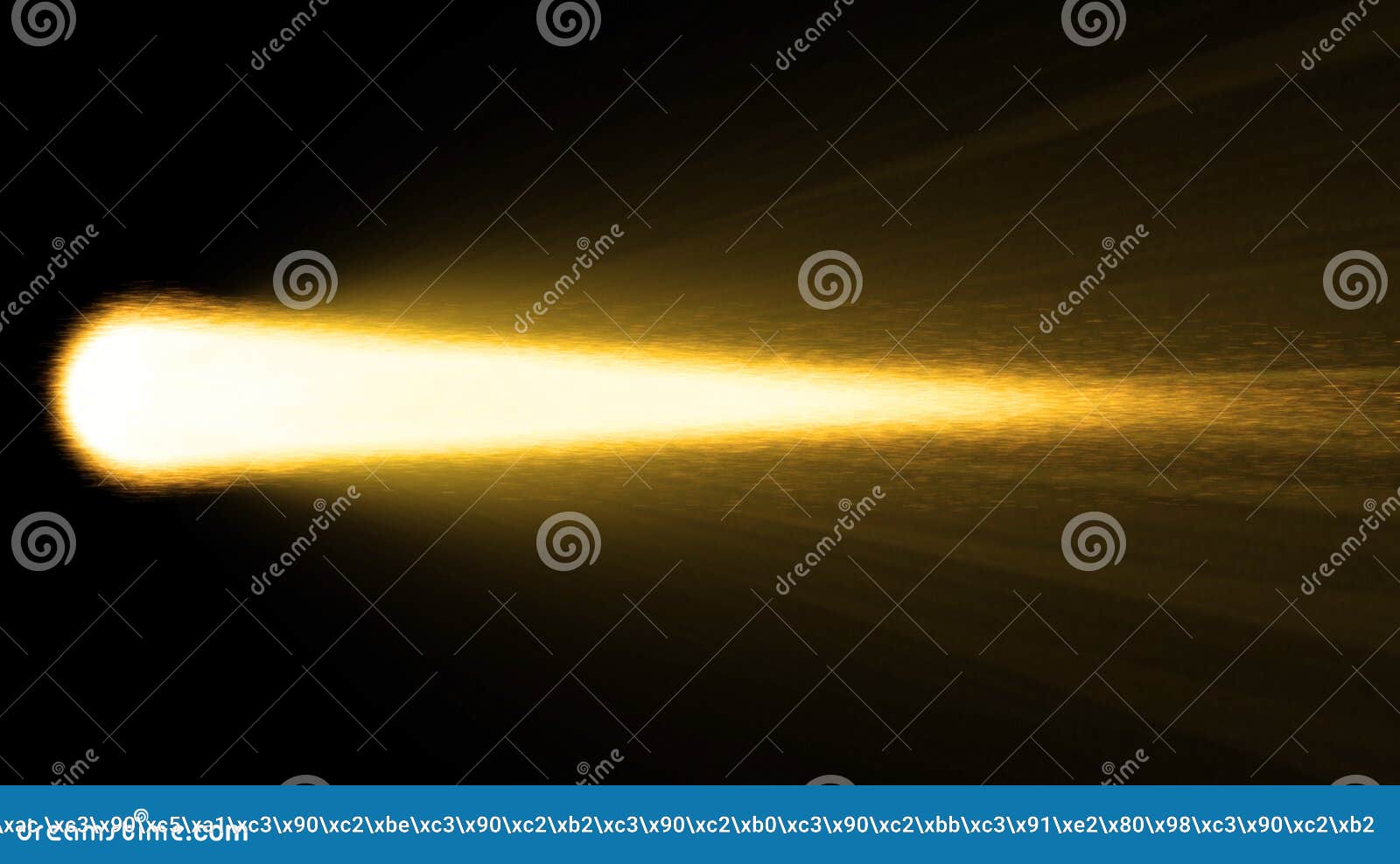 Fantastic Background with Abstract Yellow Comet Stock Illustration ...