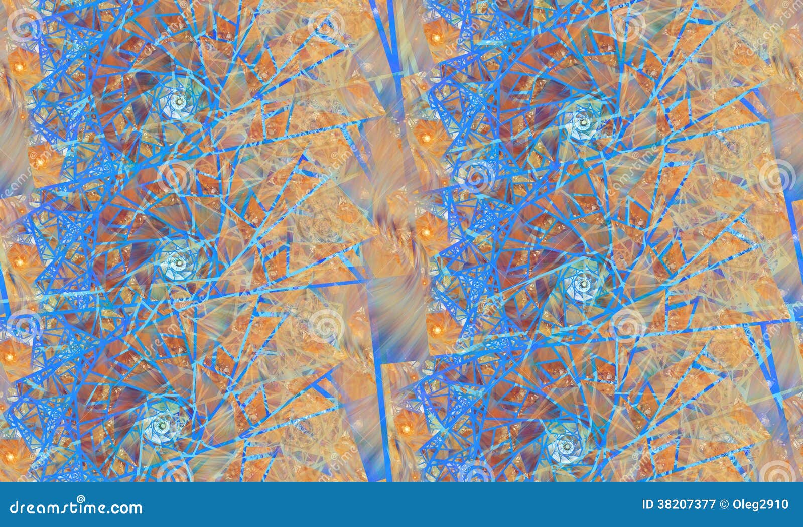 Fantastic Background with a Magic Pattern Stock Illustration ...