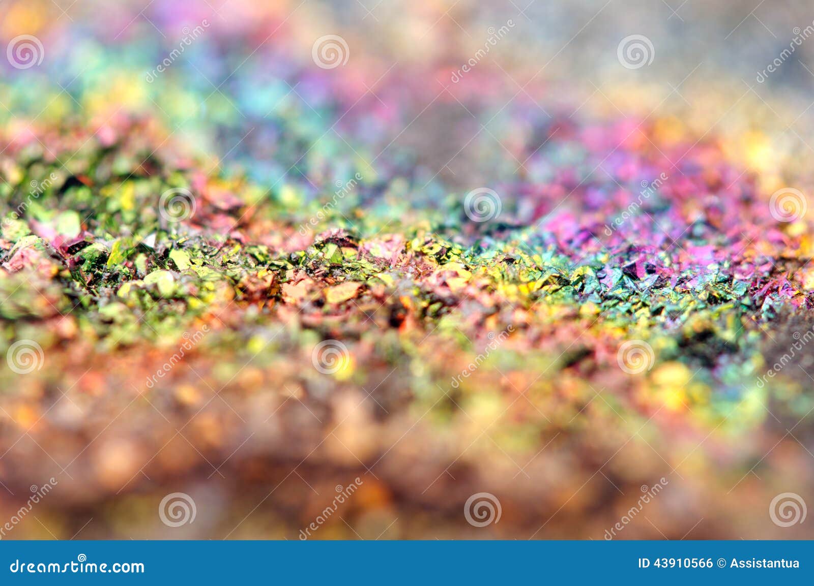 Fantastic Background, Magic of a Stone, Rainbow in Metal Rock Stock ...