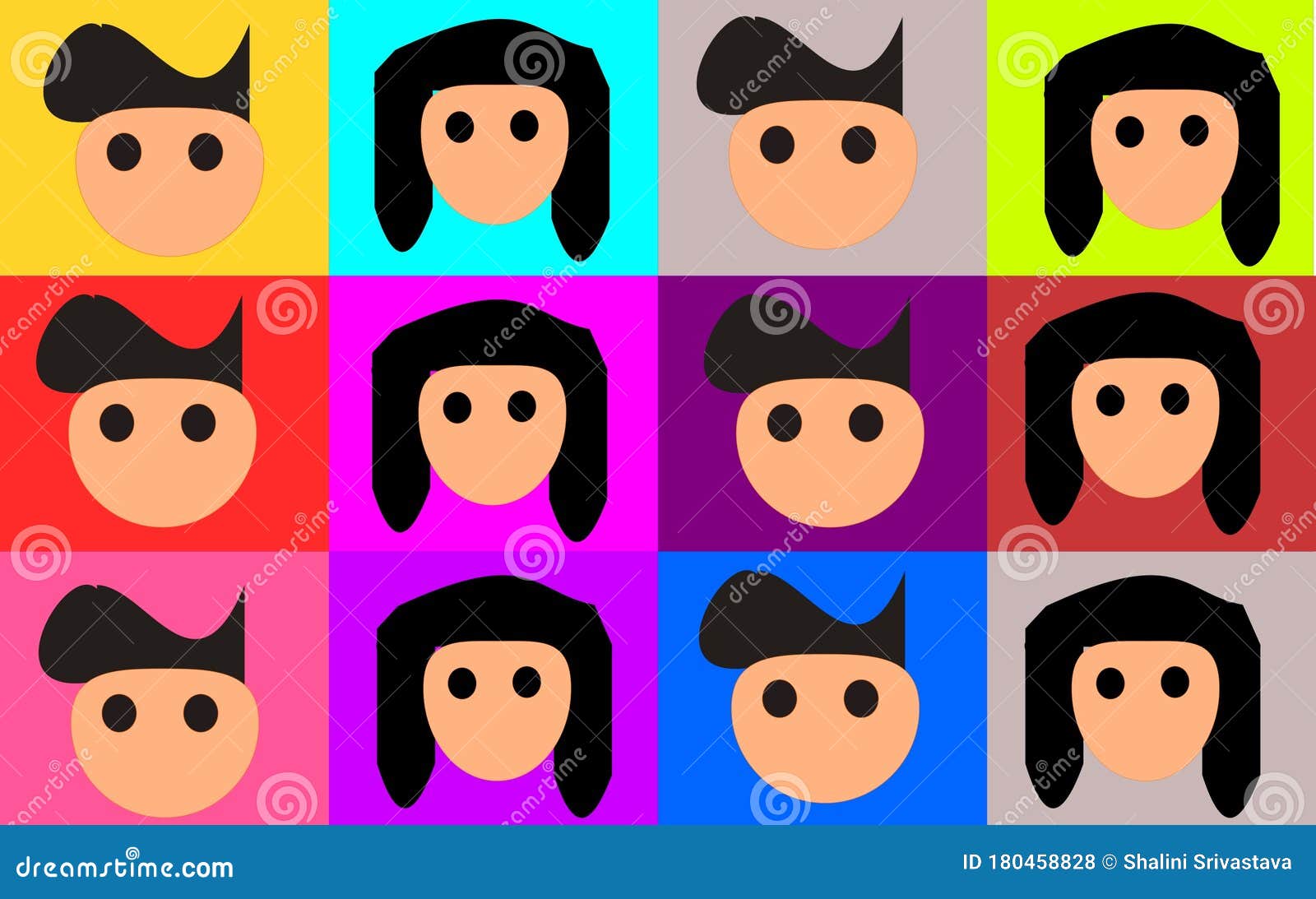 A Background with Coo` Face Stock Illustration - Illustration of orange ...