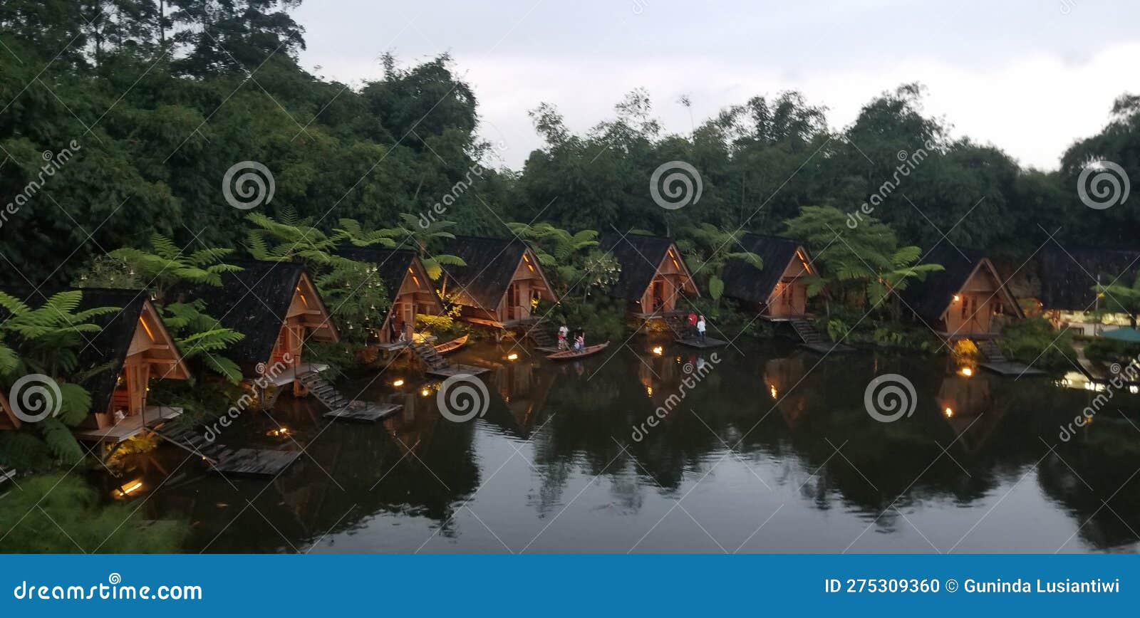 The Fantastic of Bamboo Village West Java Stock Photo - Image of java ...