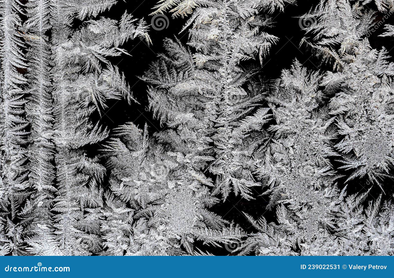 Beautiful Frosty Patterns on the Window Glass Stock Image - Image of ...