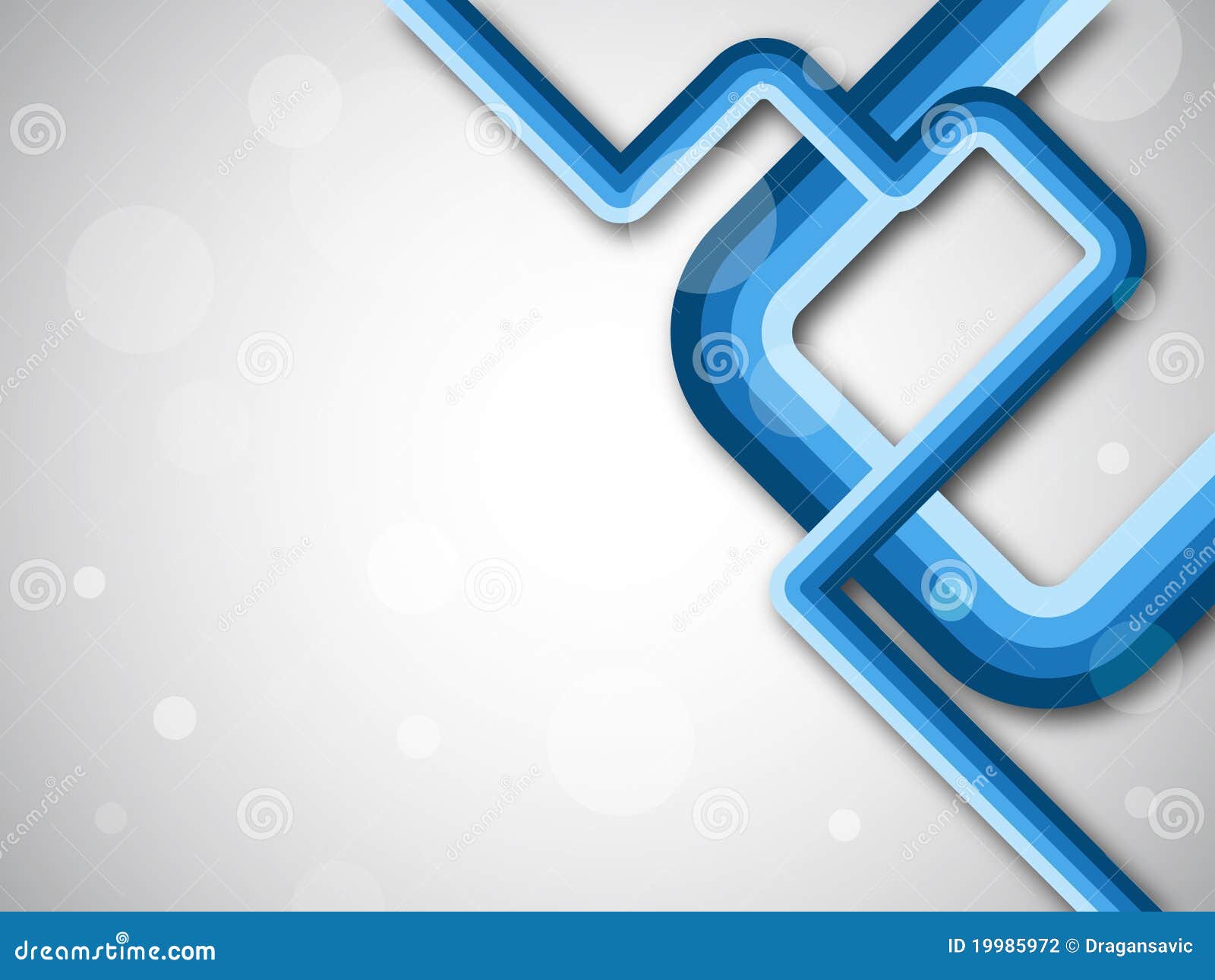 Fantastic blue lines stock vector. Illustration of creative - 19985972