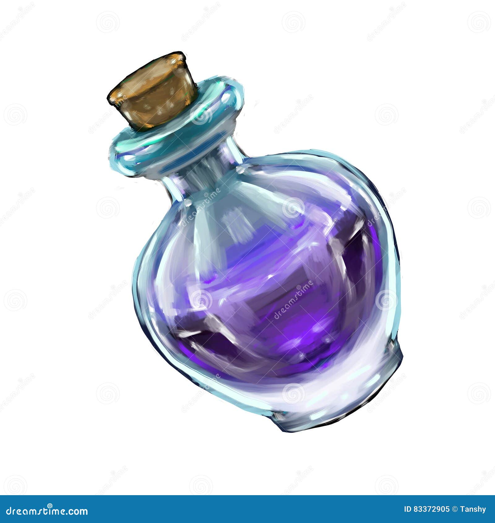 A Fantastic Bottle of Elixir for the Game Stock Illustration ...