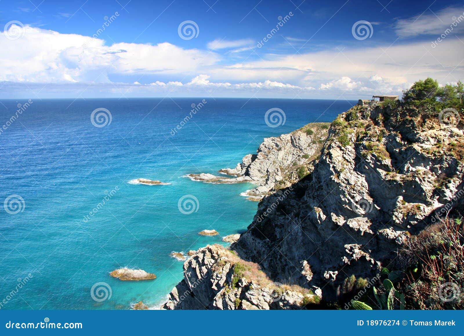Fantastic Calabria Coast in Italy Stock Photo - Image of beach, cloud ...