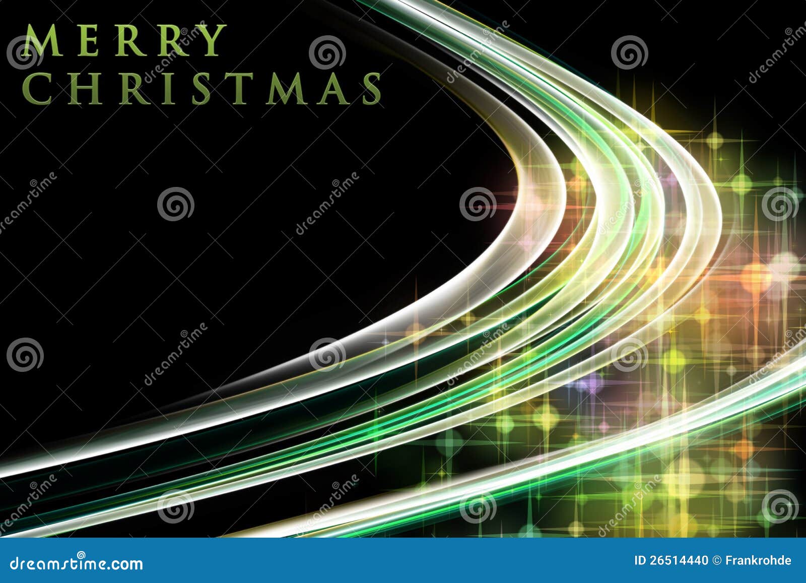 Fantastic Christmas Wave Design with Glowing Stars Stock Illustration ...