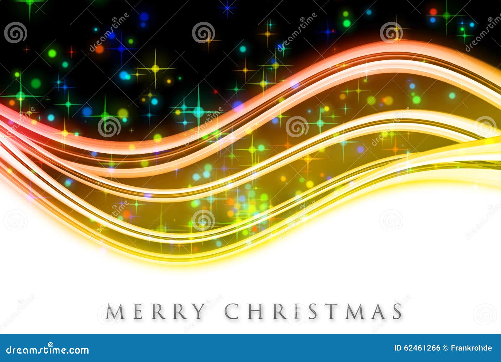 Fantastic Christmas Wave Design with Glowing Stars Stock Illustration ...