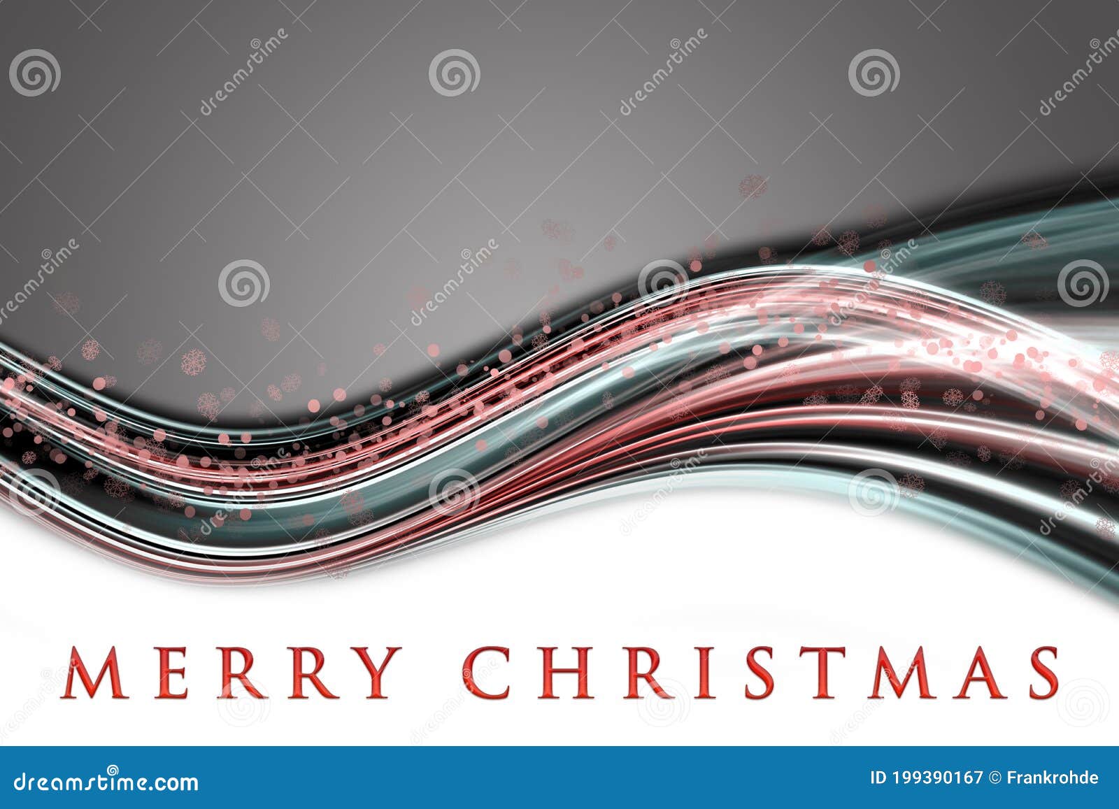Fantastic Christmas Wave Design with Snowflakes Stock Illustration ...