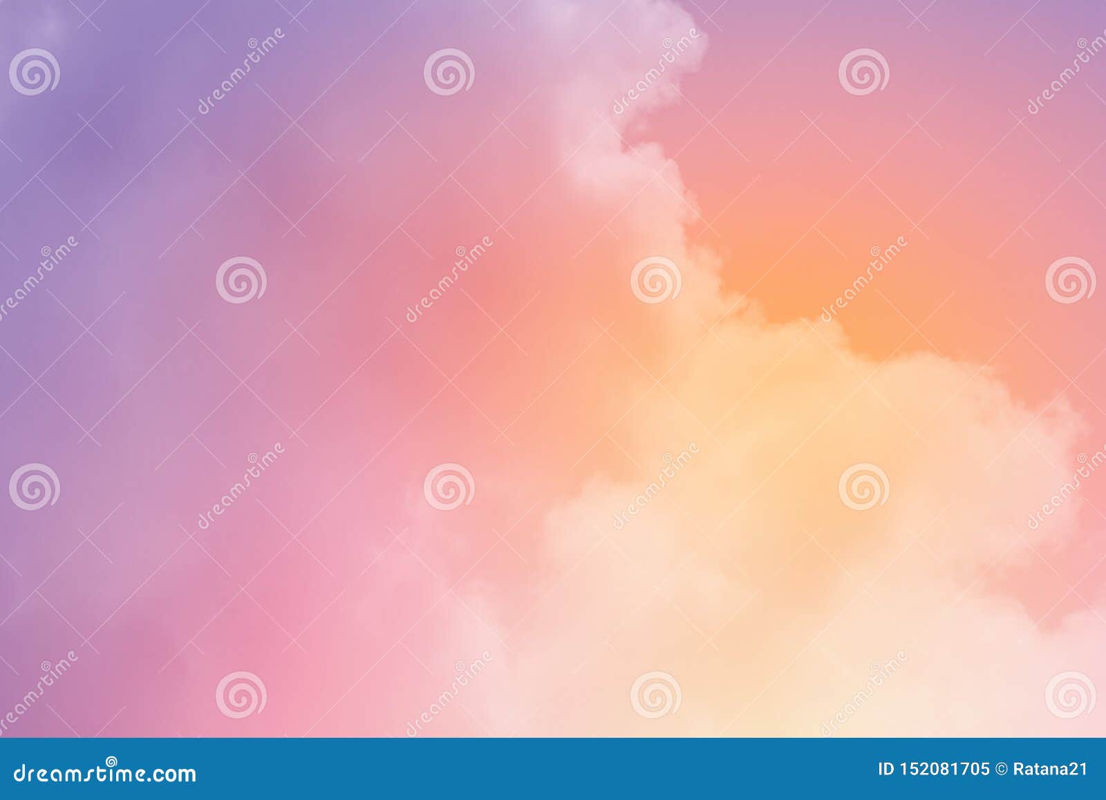 Fantastic Cloudy Sky with Pastel Gradient Color , Nature Abstract ...