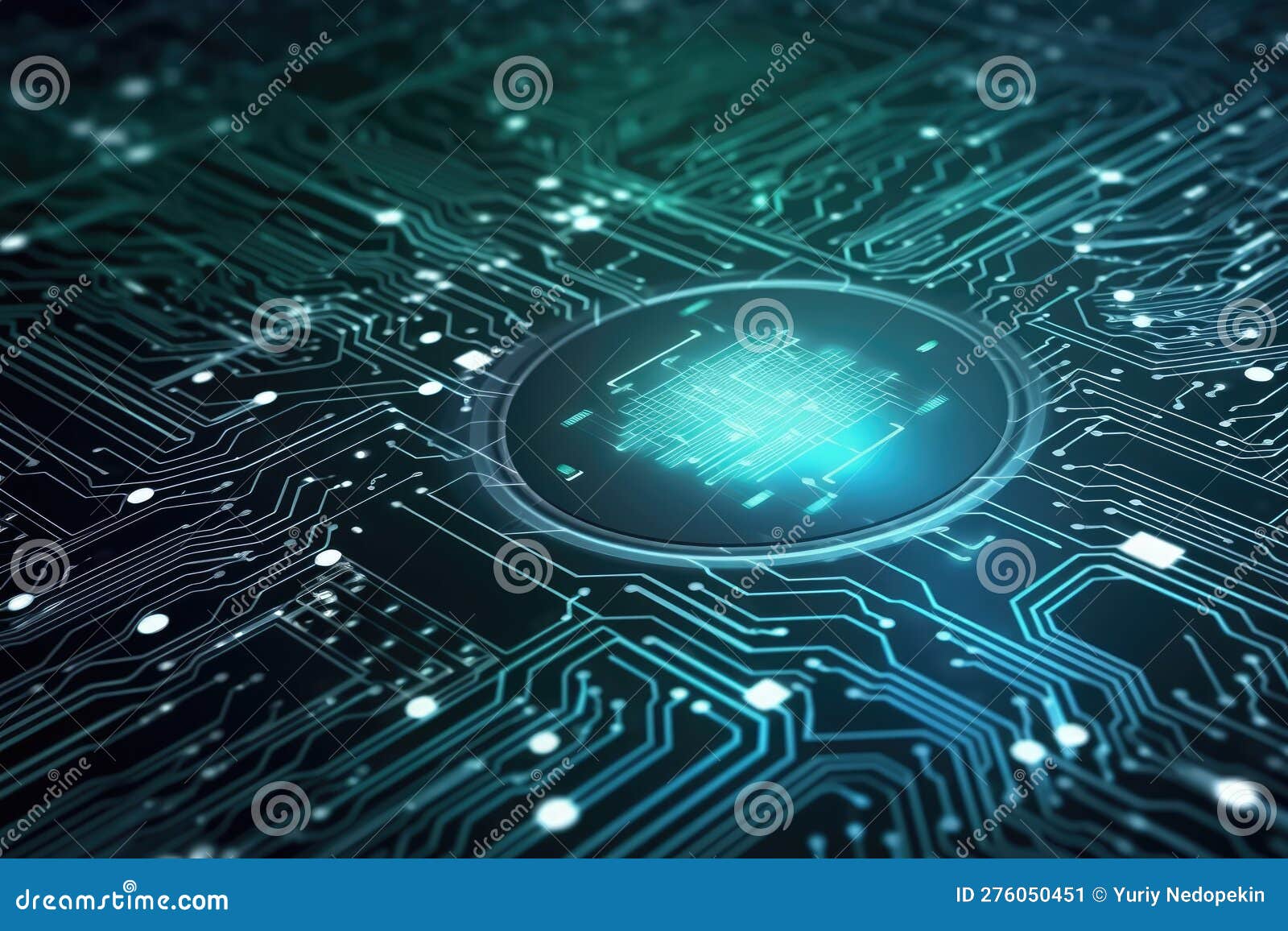 Fantastic CPU of the Future Background. Generative AI Stock ...