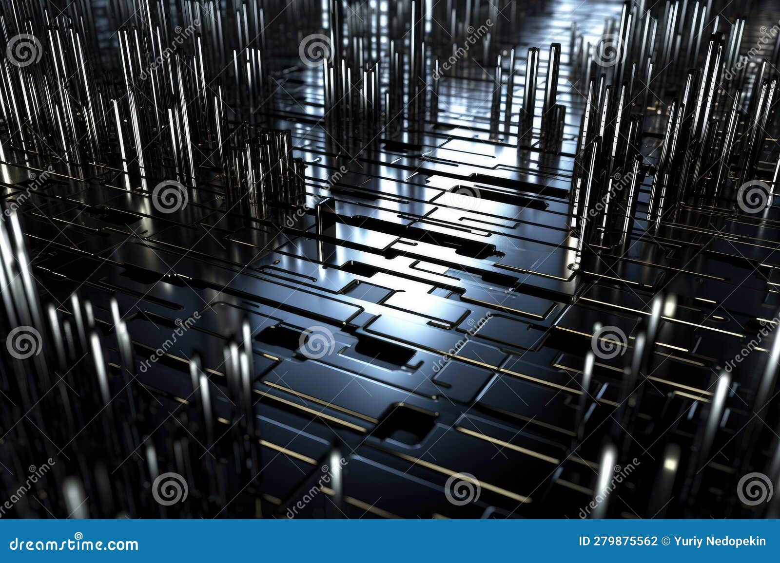 Fantastic CPU of the Future Background. Generative AI Stock ...