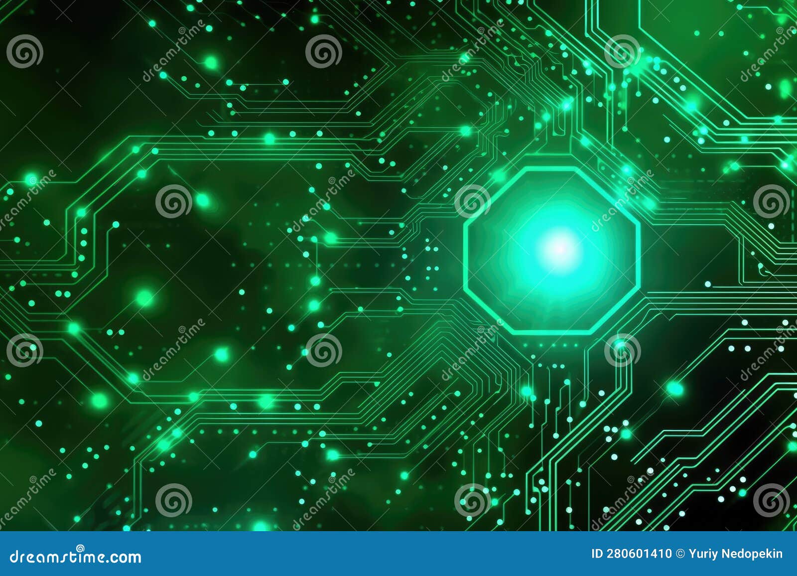 Fantastic CPU of the Future Background. Generative AI Stock ...