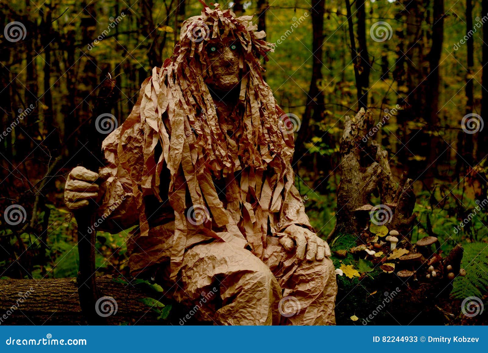 Wood Goblin With White Eyes Stock Photo | CartoonDealer.com #78275106