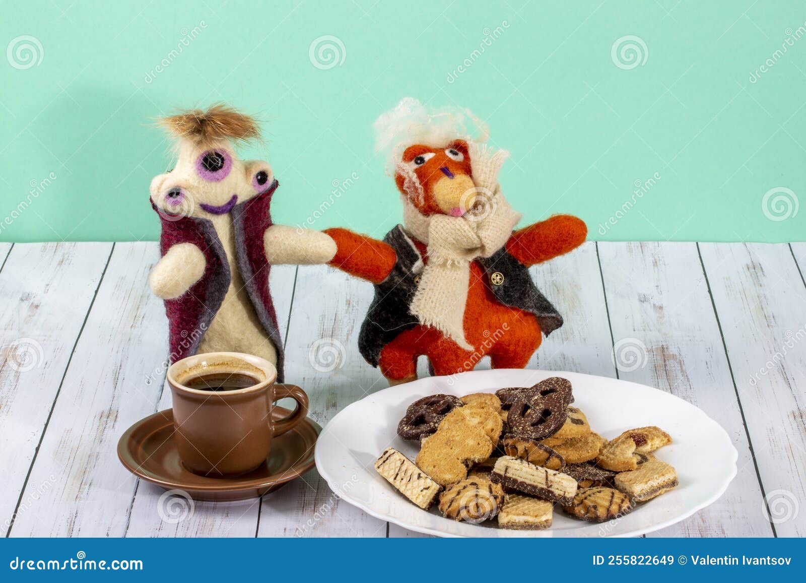 Fantastic Creature Soft Toy Made of Natural Wool Stock Image - Image of ...