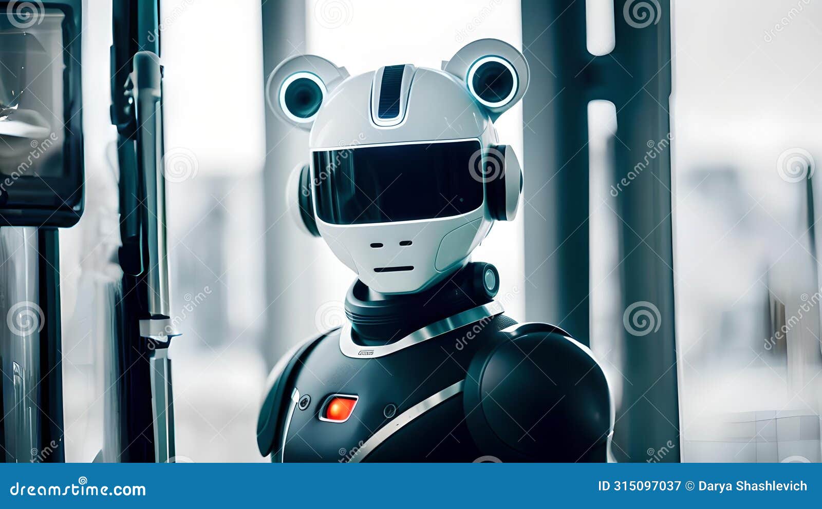 Fantastic Creatures with a High Level of Technology Stock Illustration ...