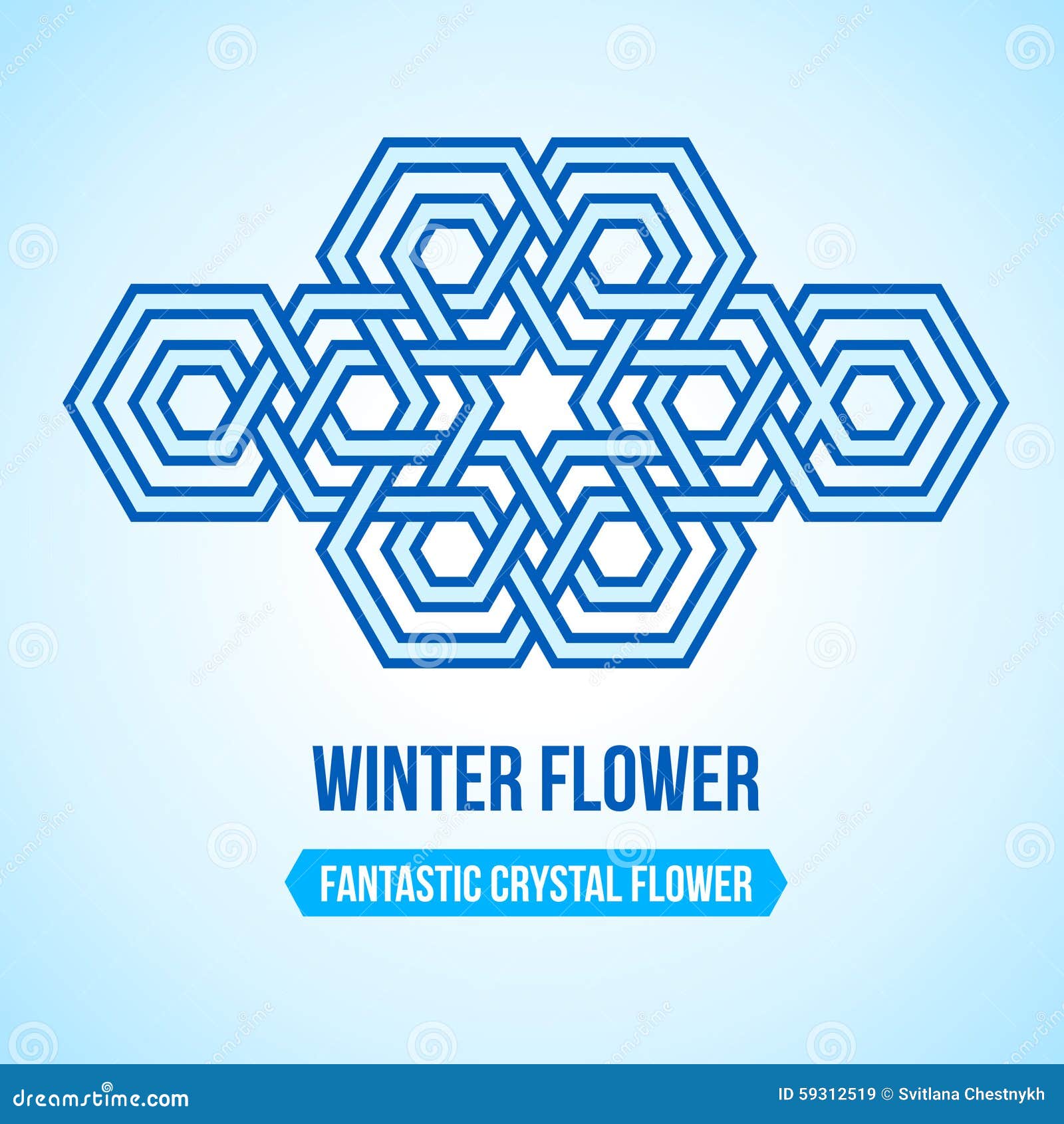 Fantastic Crystal Flower Icon Stock Vector - Illustration of culture ...