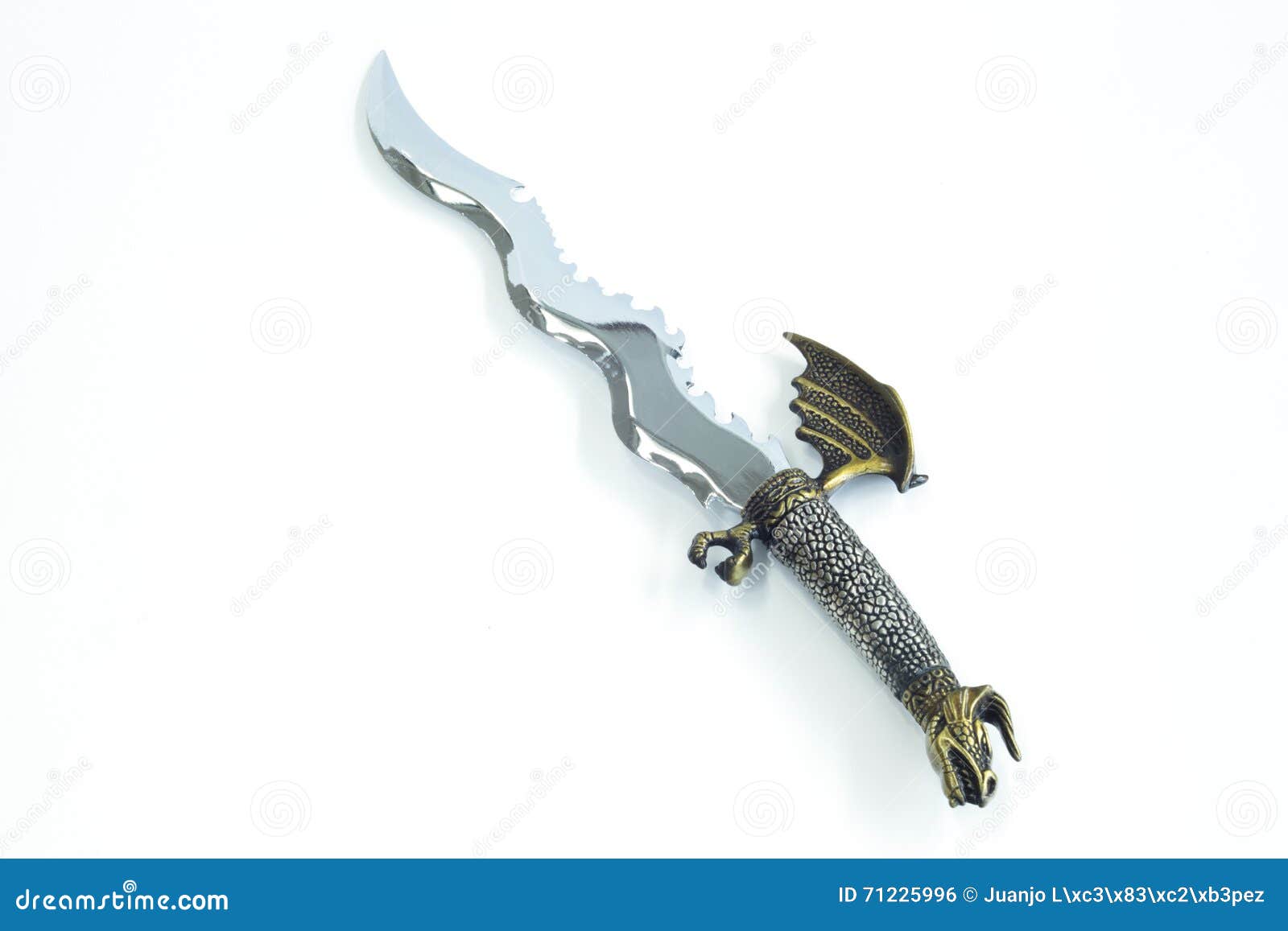 Fantastic Dagger with Shape of a Dragon Stock Photo - Image of object ...