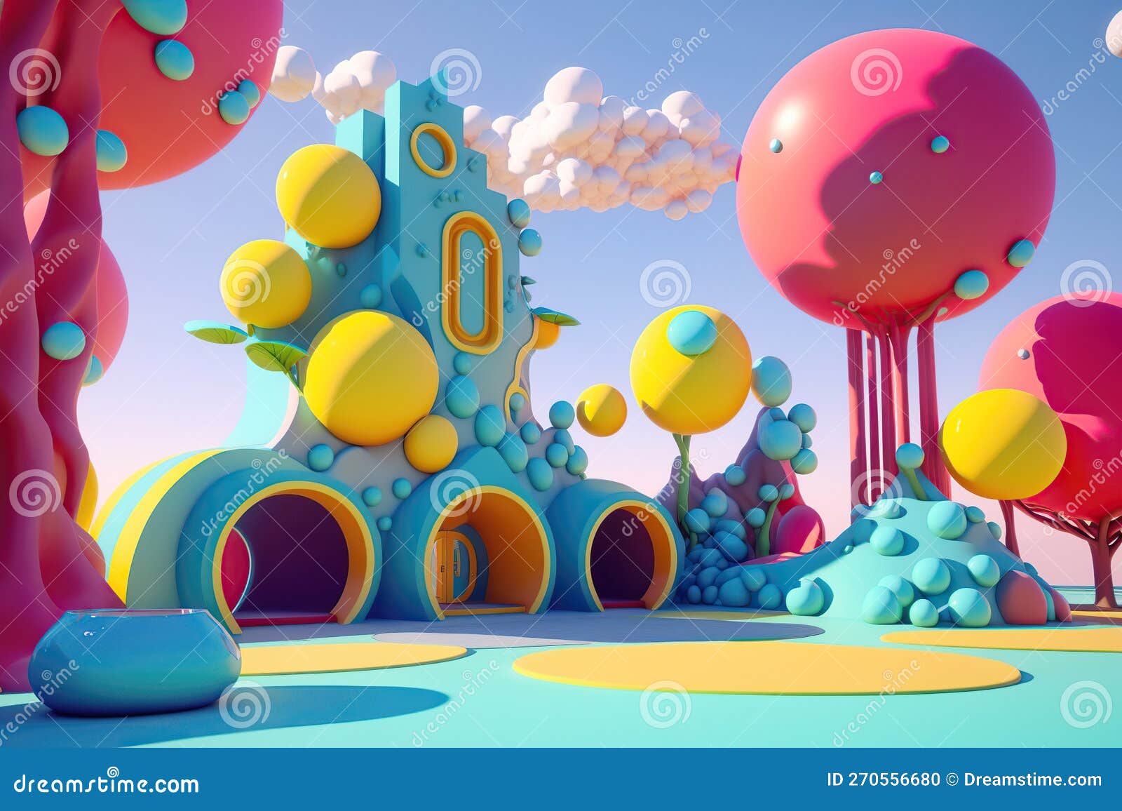 Unreal Landscape - Dark Planet Over Road. Royalty-Free Stock Photo ...