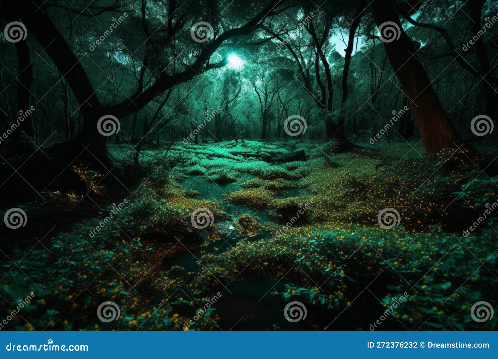 Fantastic and Exuberant Landscape , Very Green, Generated by AI Stock ...