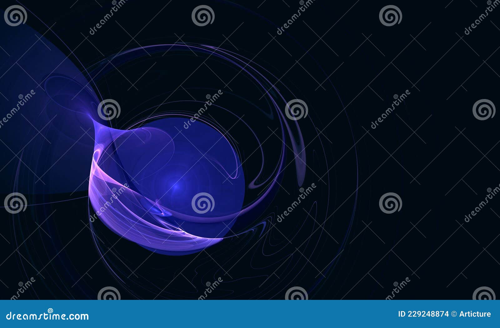 Fantastic Fluid Bubble with Amorphous Liquid Membrane in Luminous Blue ...