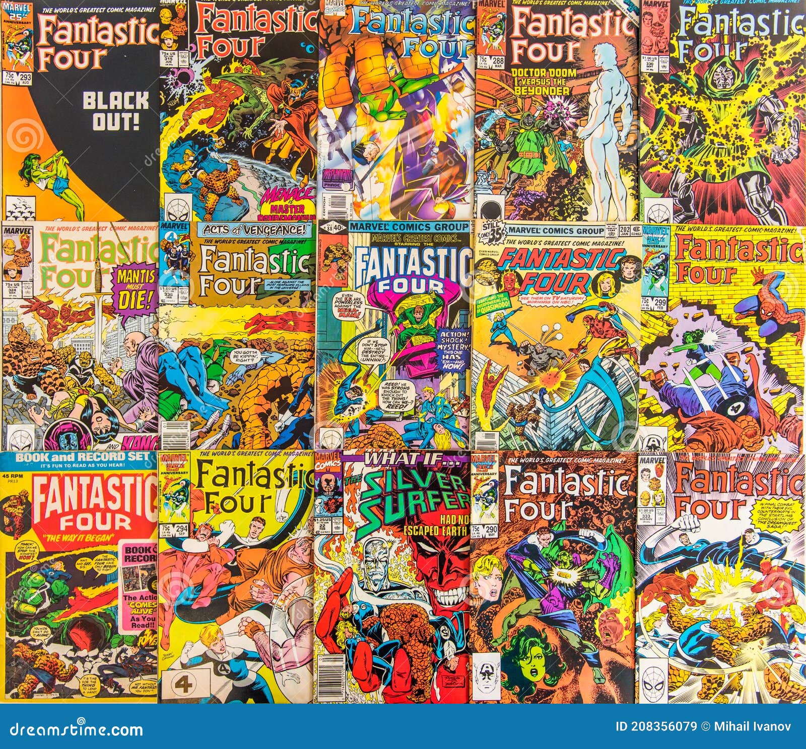 The Fantastic Four Comic Books for Sale in a Shop Editorial Stock Image ...