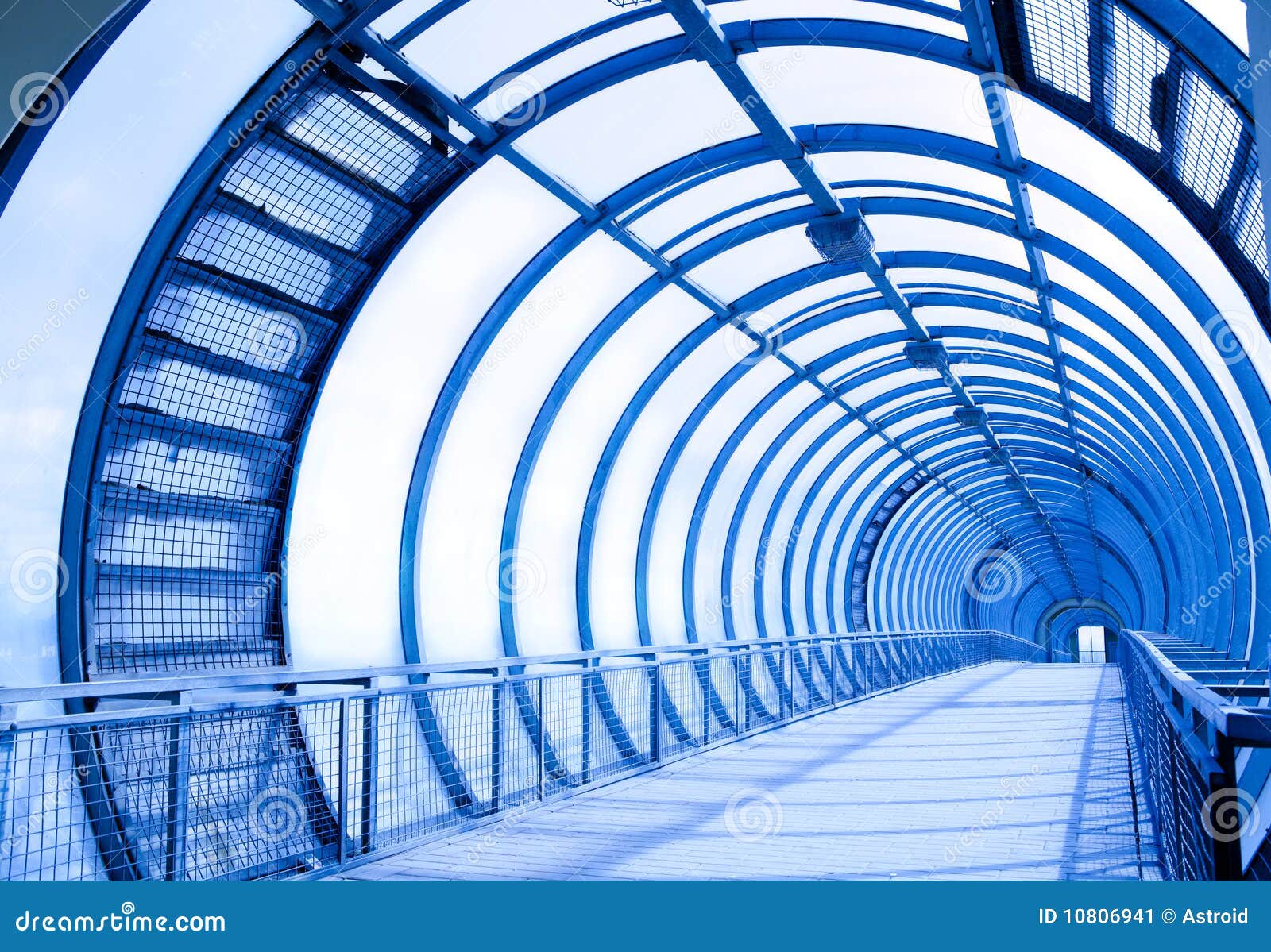 Fantastic glasses corridor stock image. Image of background - 10806941