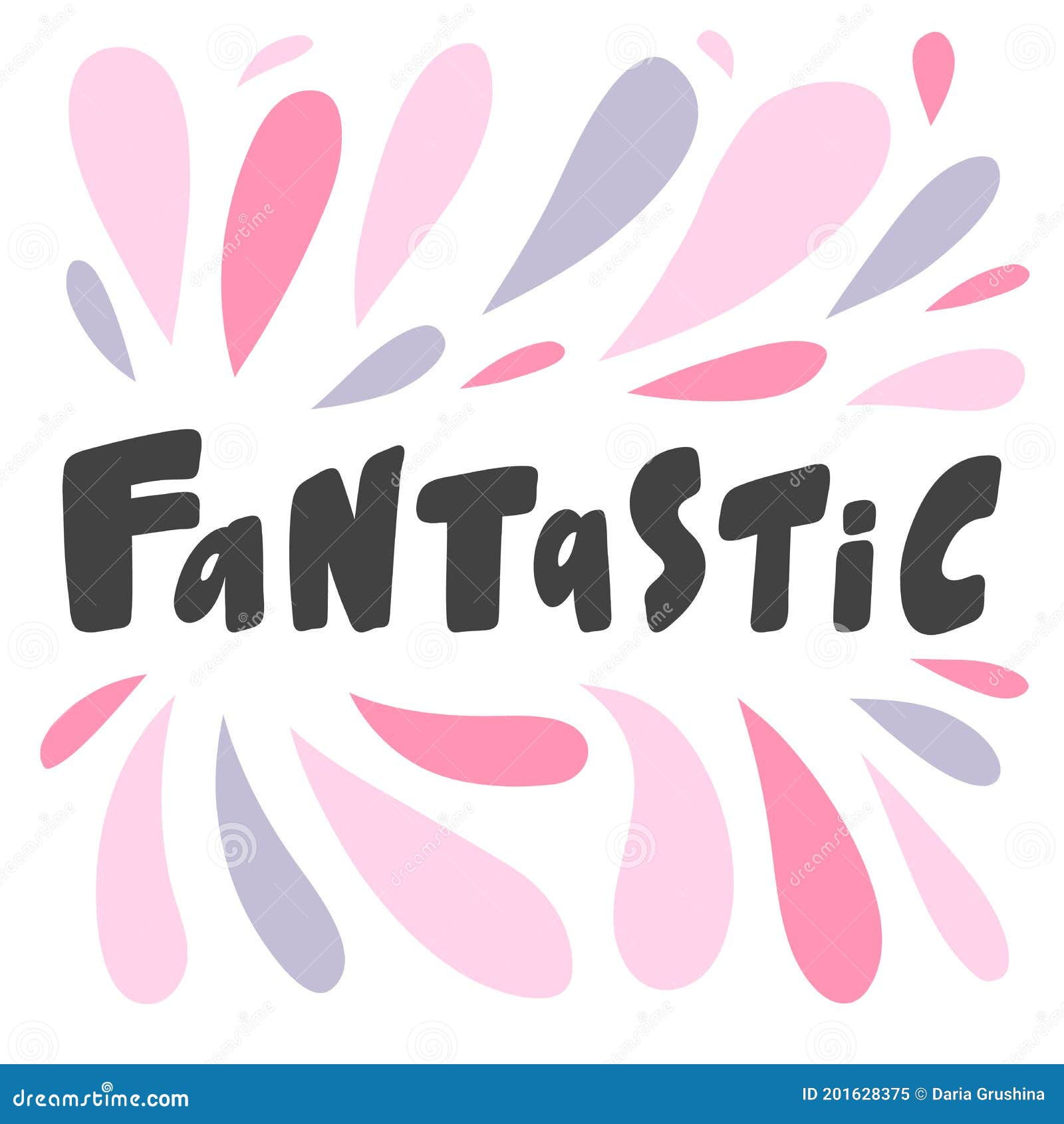 Fantastic Hand Written Word Text For Typography Design Cartoon Vector ...