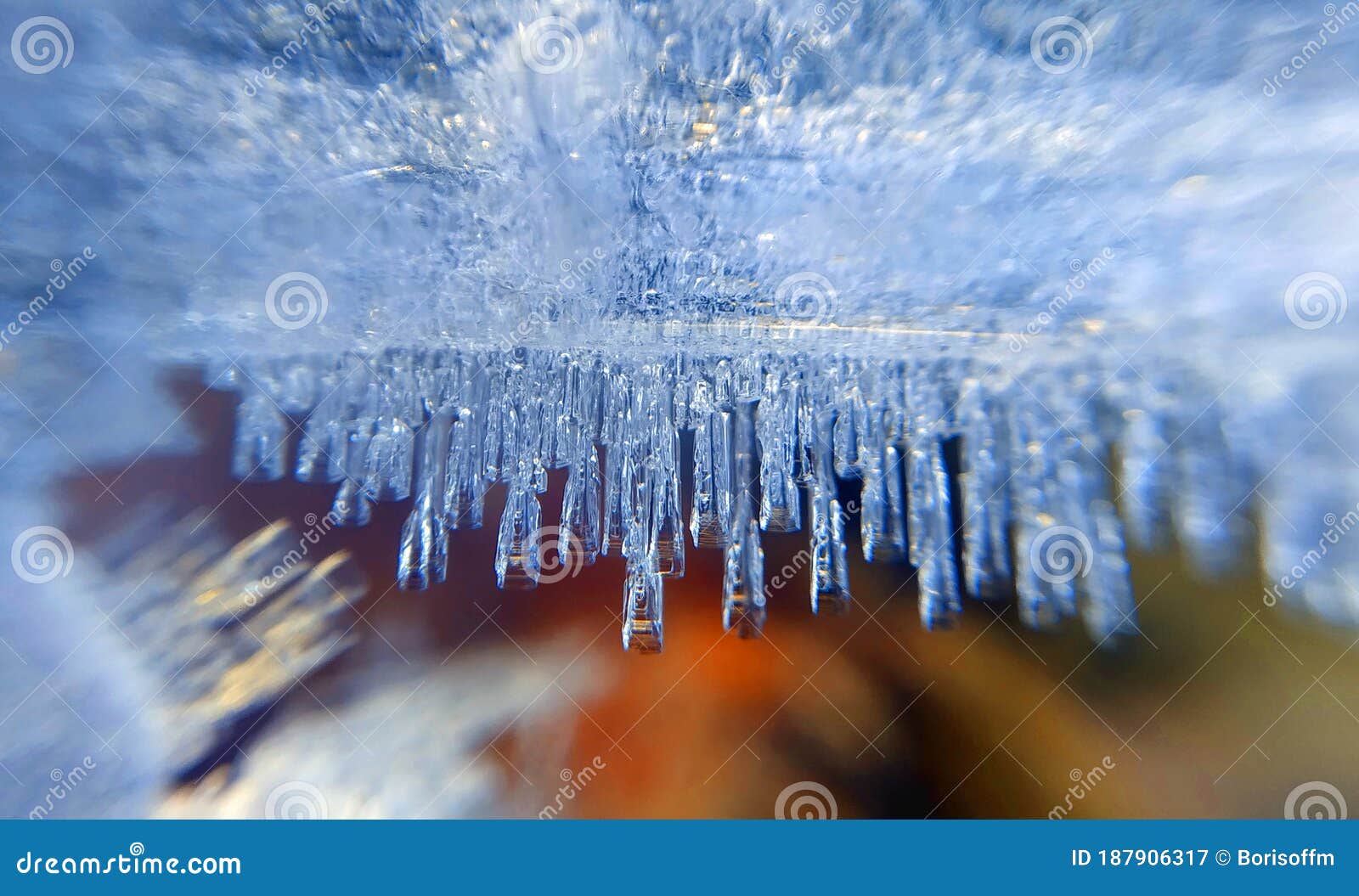 Fantastic Icicles, Interesting Colored Shapes Stock Image - Image of ...