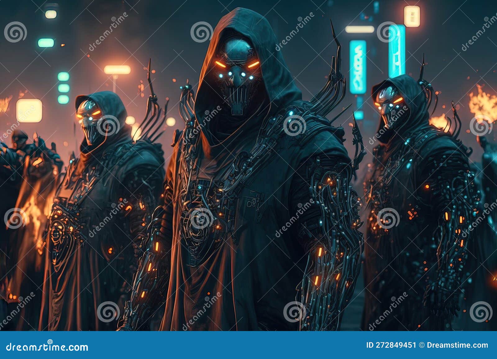 Fantastic Image of the Evil Army Under the Leader S Command. Army of ...