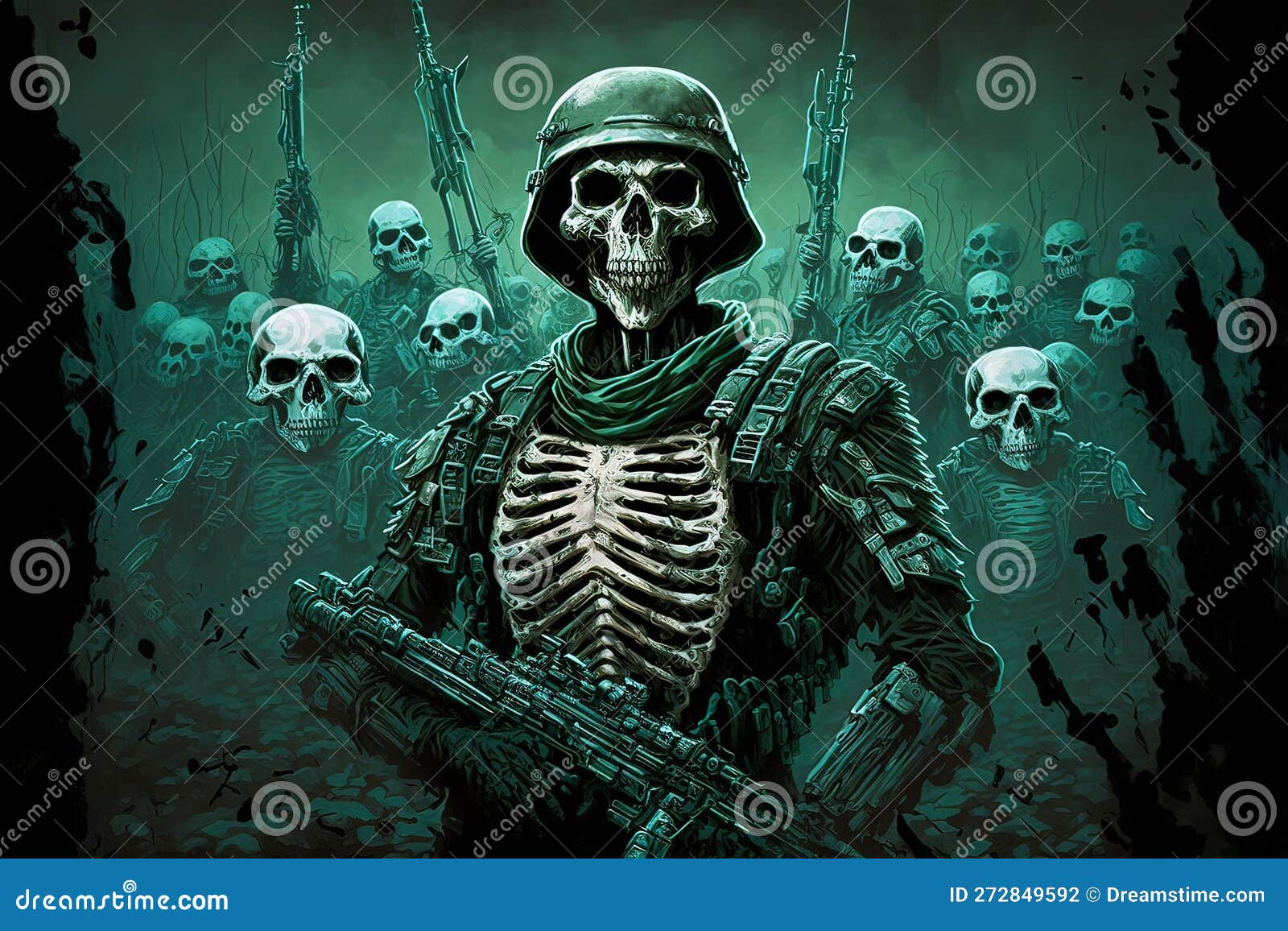 Fantastic Image of the Evil Army Under the Leader S Command. Army of ...