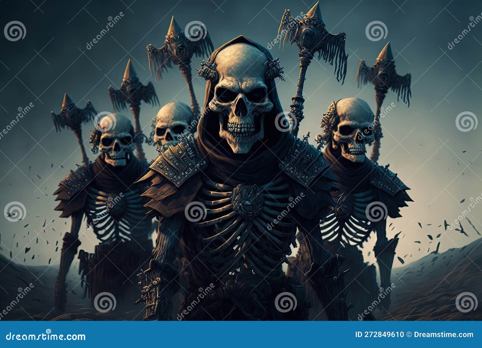 Fantastic Image of the Evil Army Under the Leader S Command. Army of ...