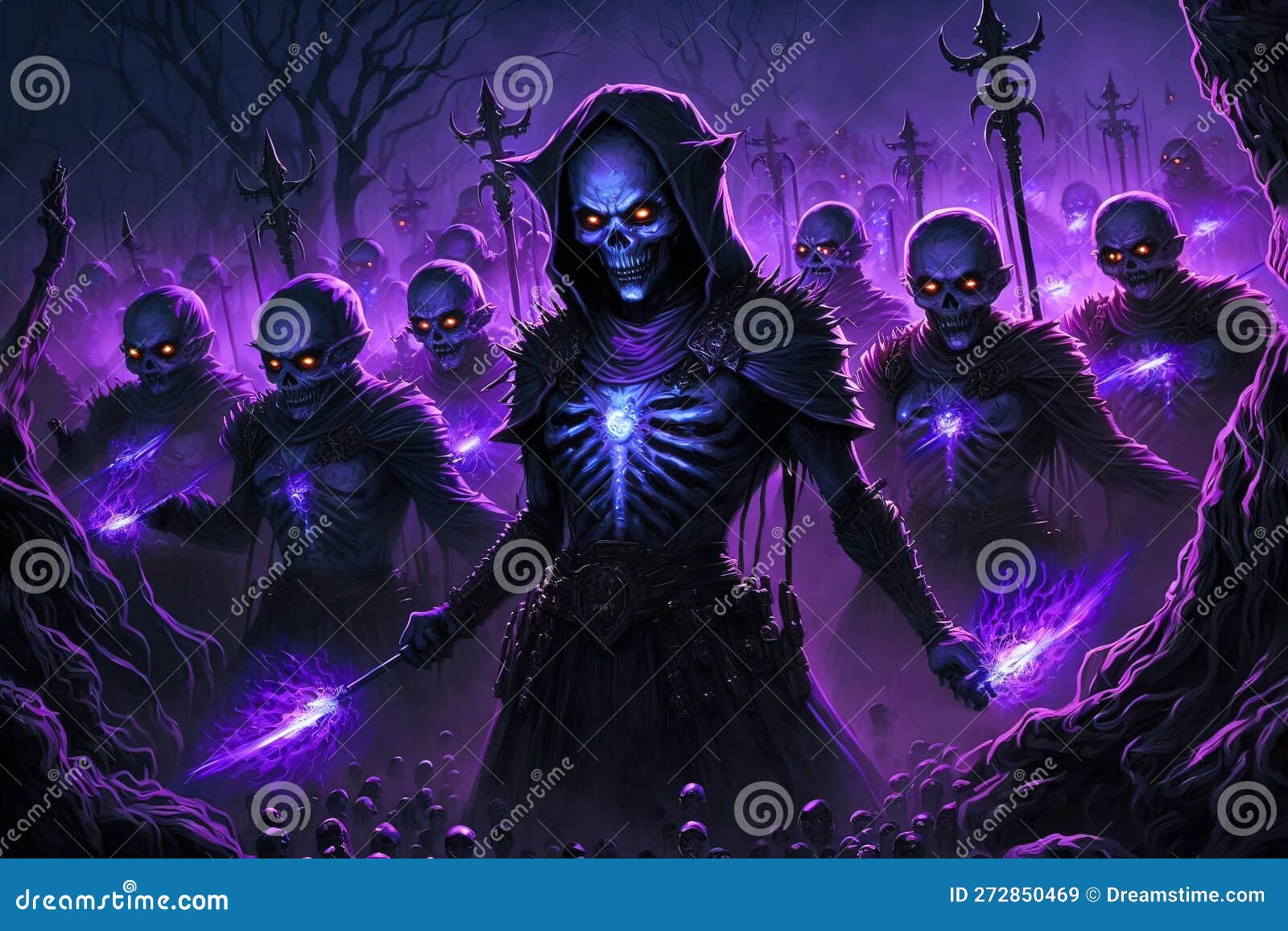 Fantastic Image of the Evil Army Under the Leader S Command. Army of ...