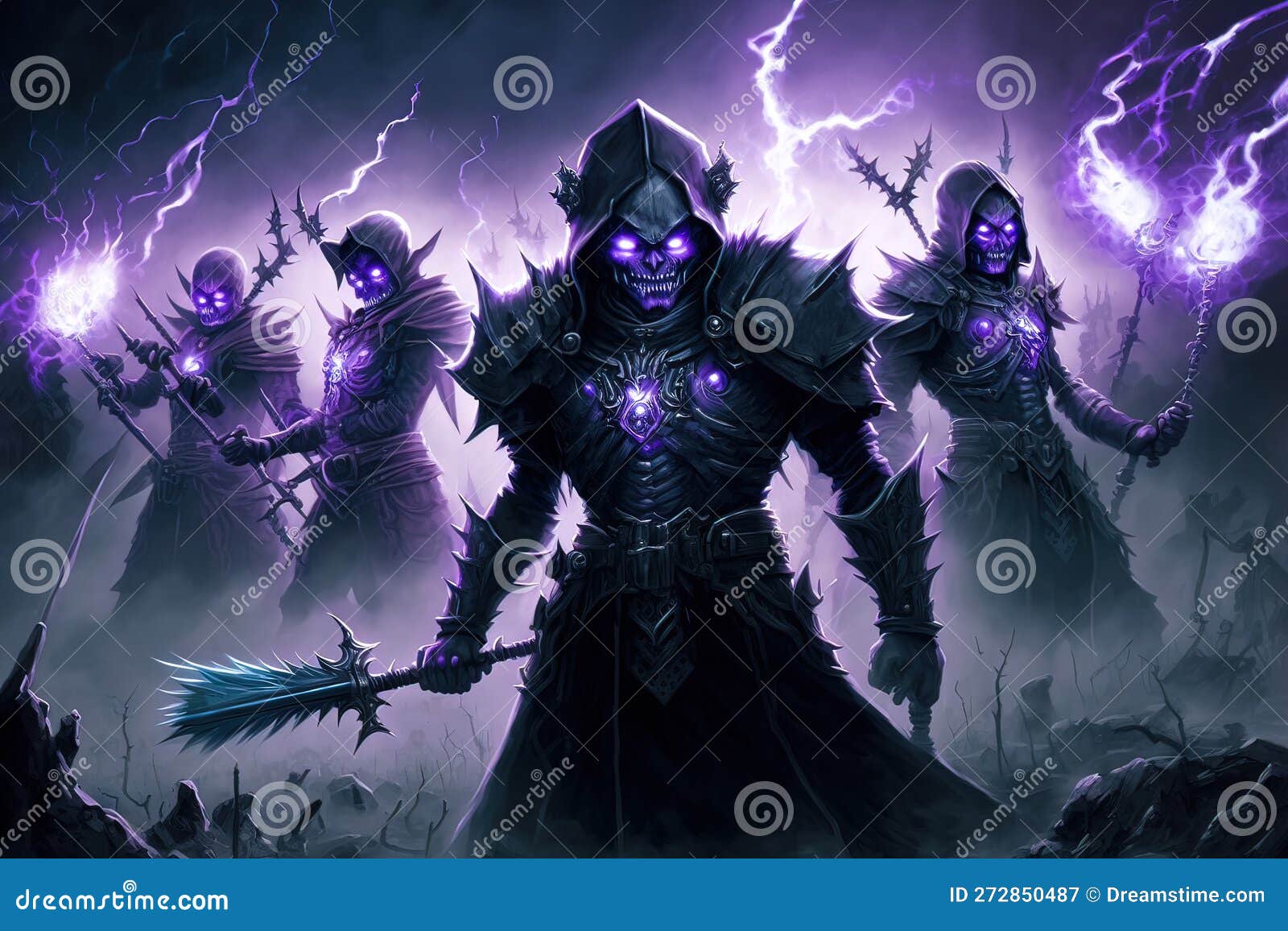 Fantastic Image of the Evil Army Under the Leader S Command. Army of ...