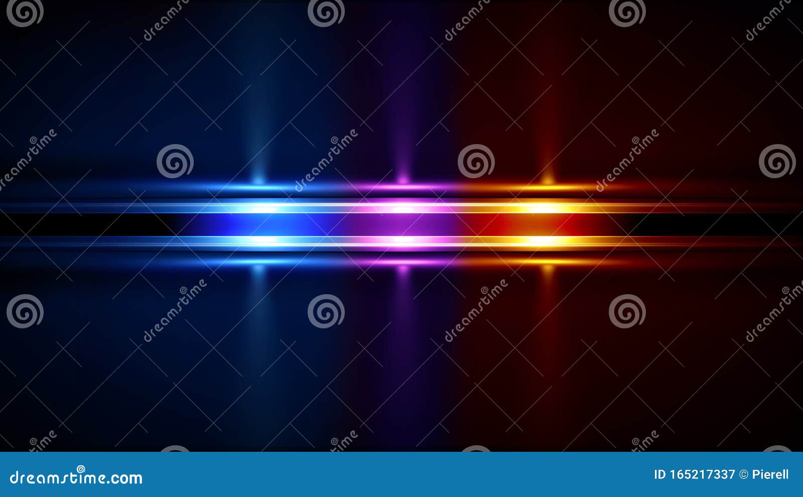 Fantastic Lighting Effect 3d Stock Illustration - Illustration of black ...