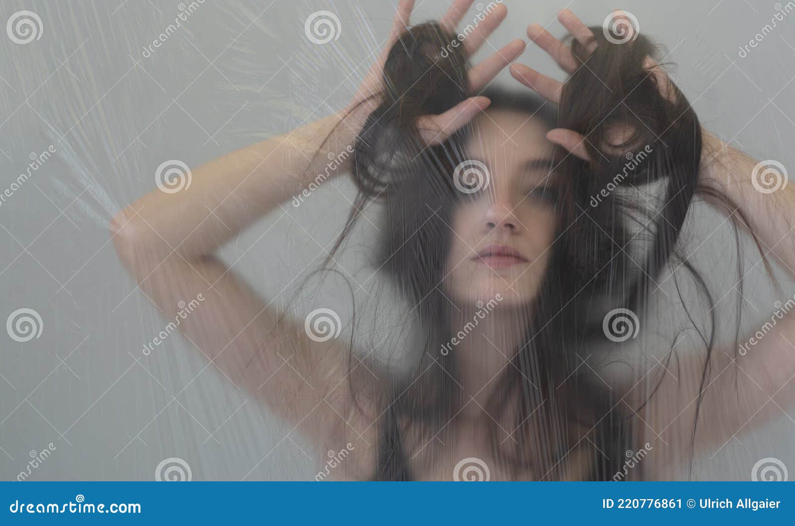 Fantastic Lockdown Portrait Of Beautiful Sensual Seductive Brunette