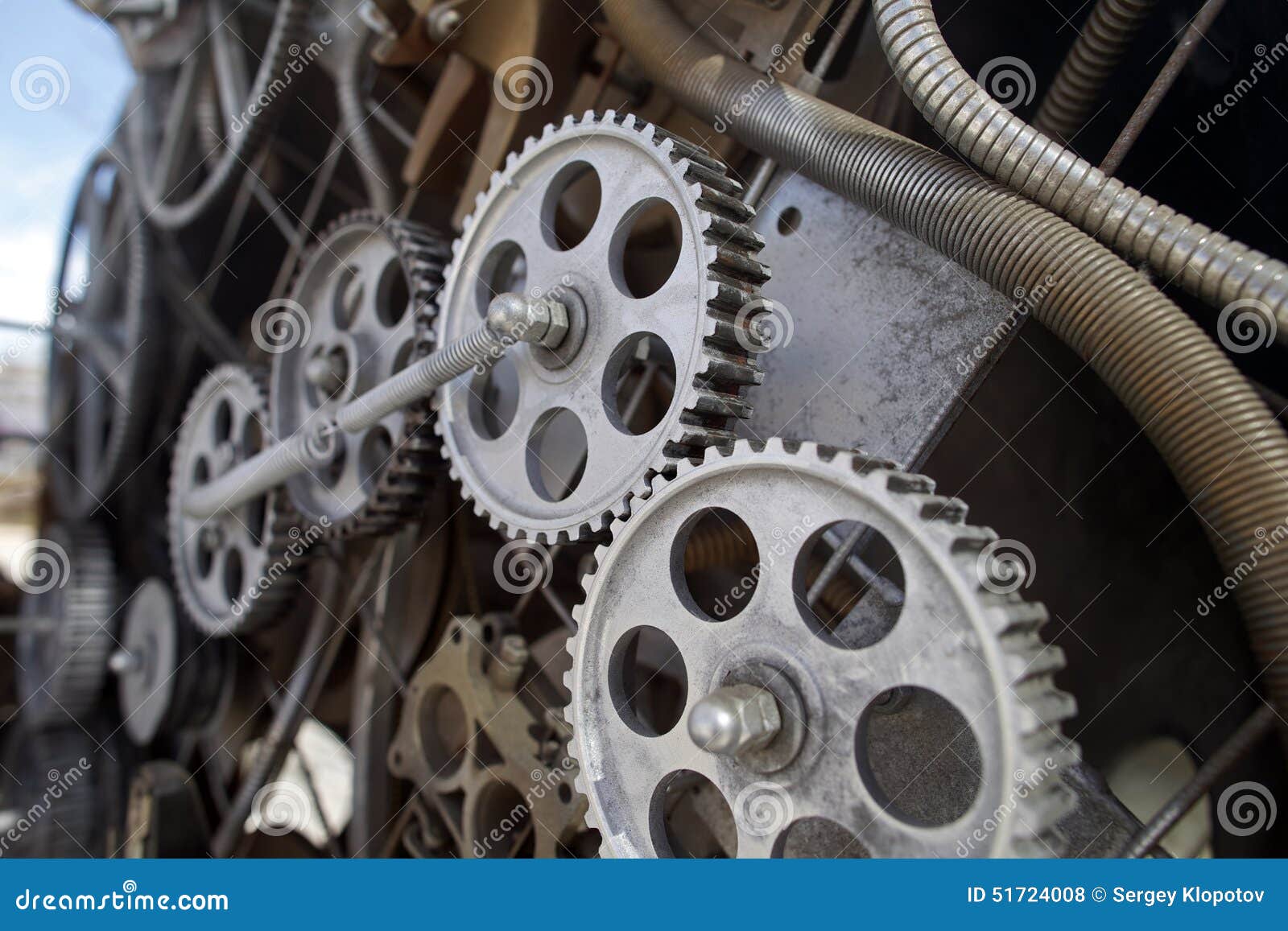 Fantastic Mechanism of a Steam-engine Stock Photo - Image of clean ...